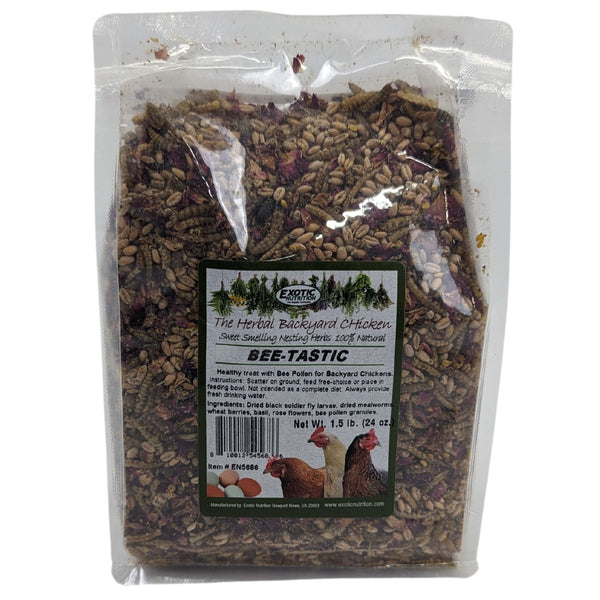 Chicken Treat Mix – Mealworm & Honey Enrichment Blend - Cluck It All Farms
