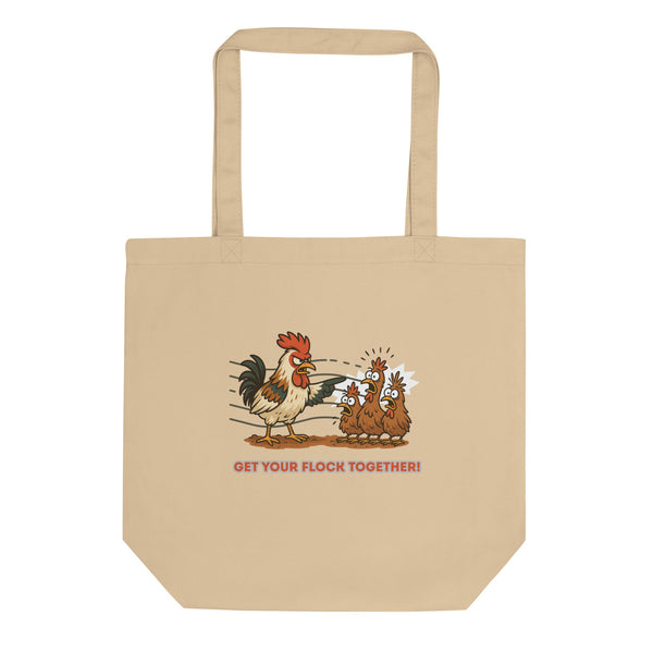 Get Your Flock Together Tote – Organic Chicken Tote Bag - Cluck It All ...